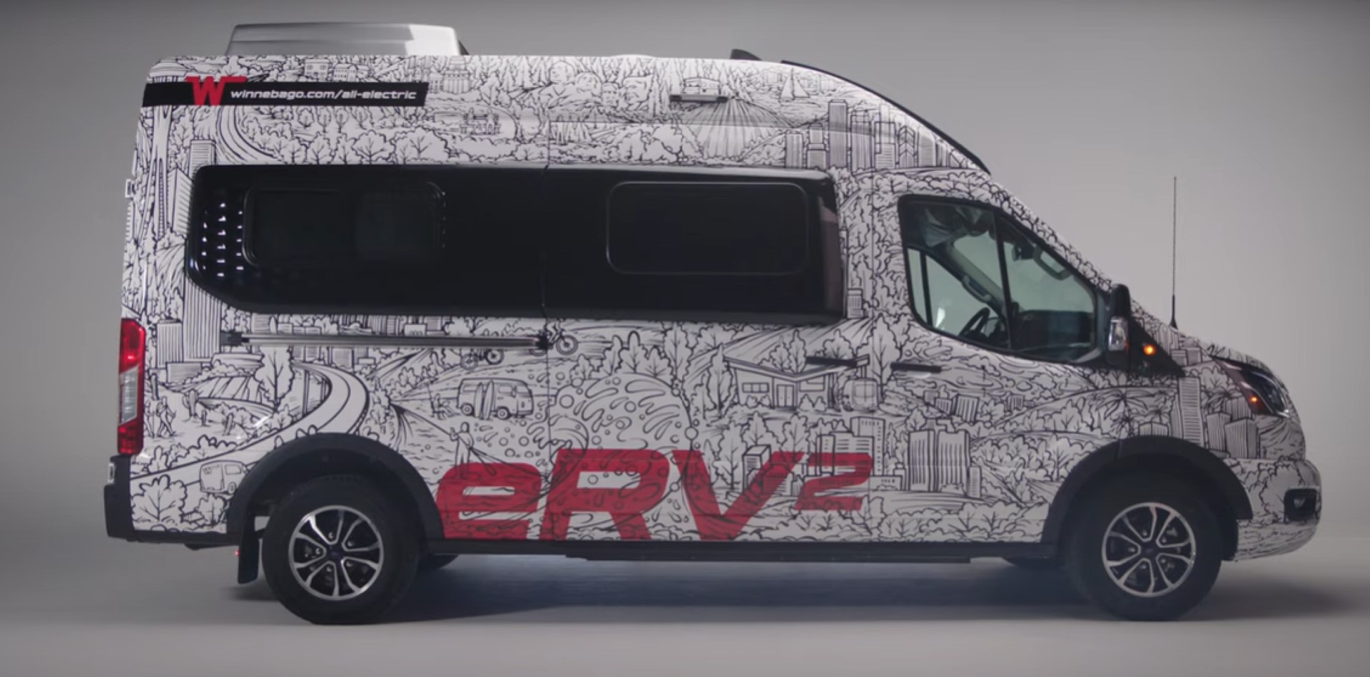 Winnebago's eRV2 can last off-grid for a week without a generator