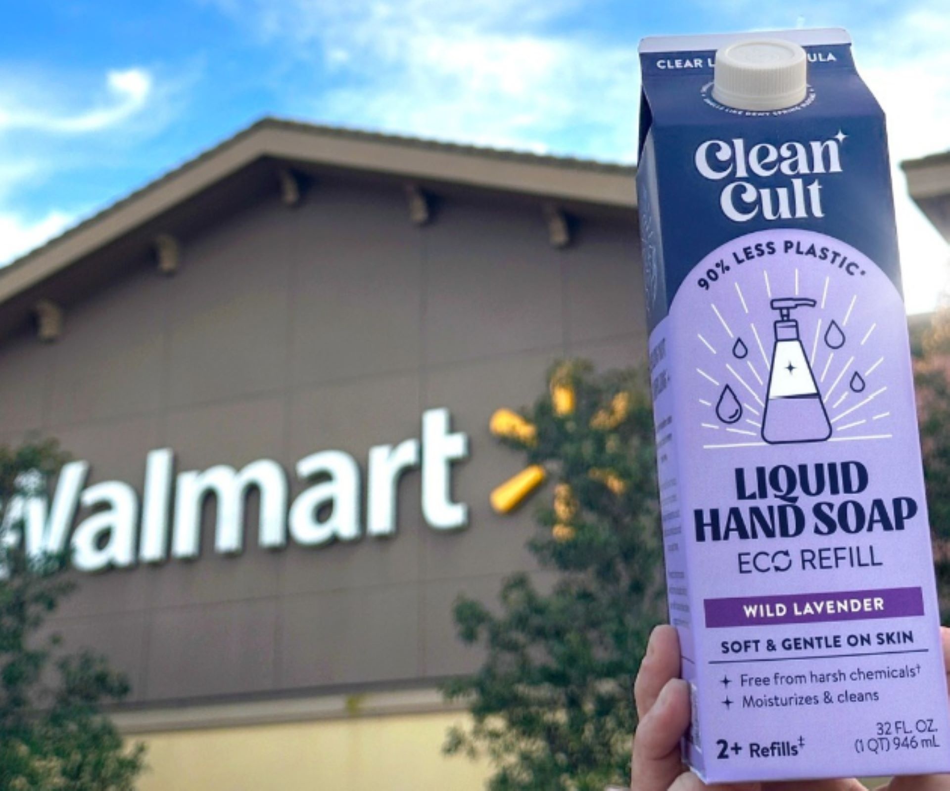 Walmart debuts paper-based refillable cartons for dish soap