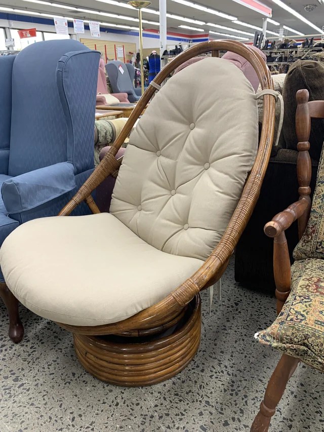 Redditor scores incredible vintage rattan chair while thrifting