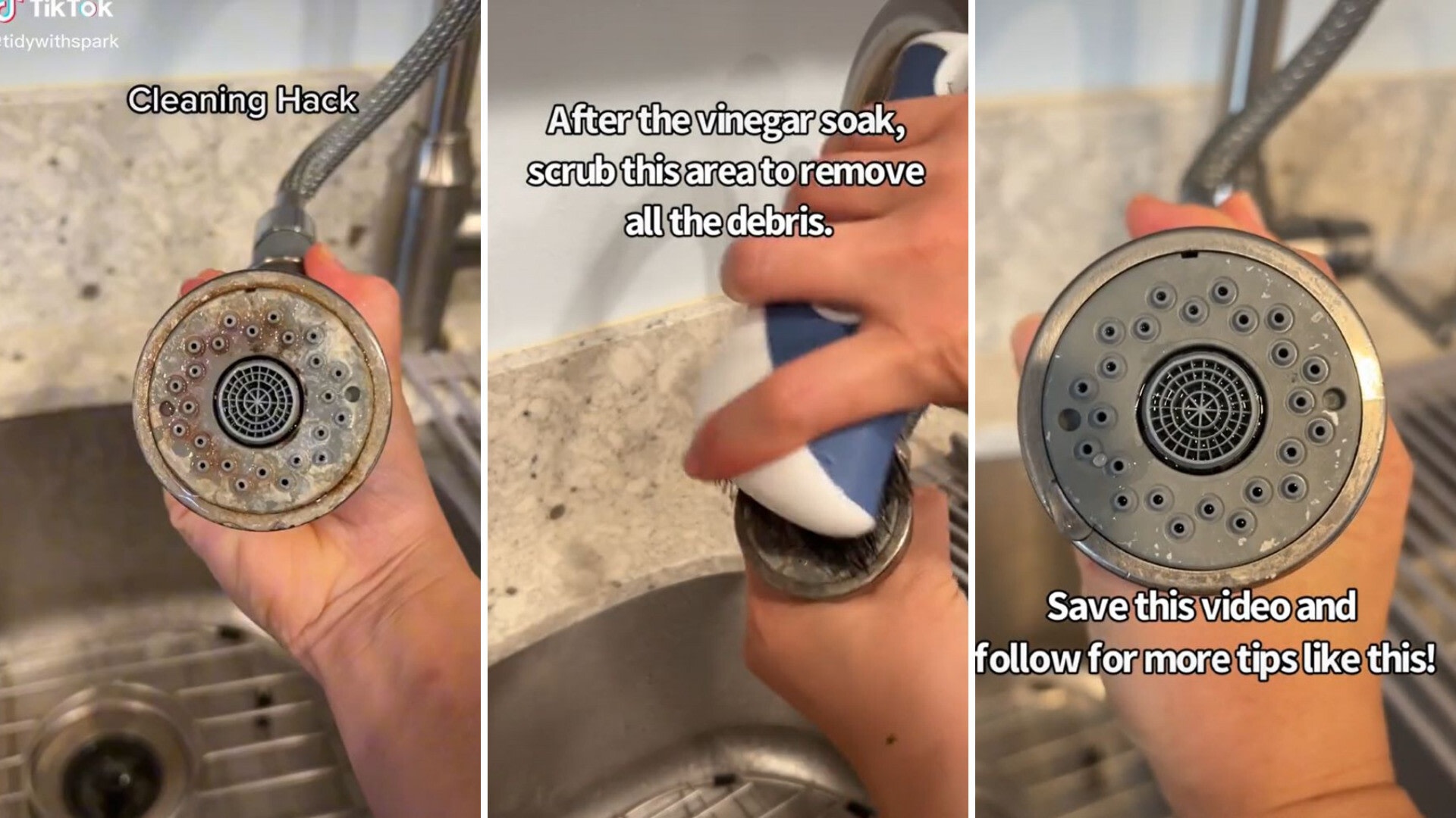 TikToker shares easy way to clean your faucet