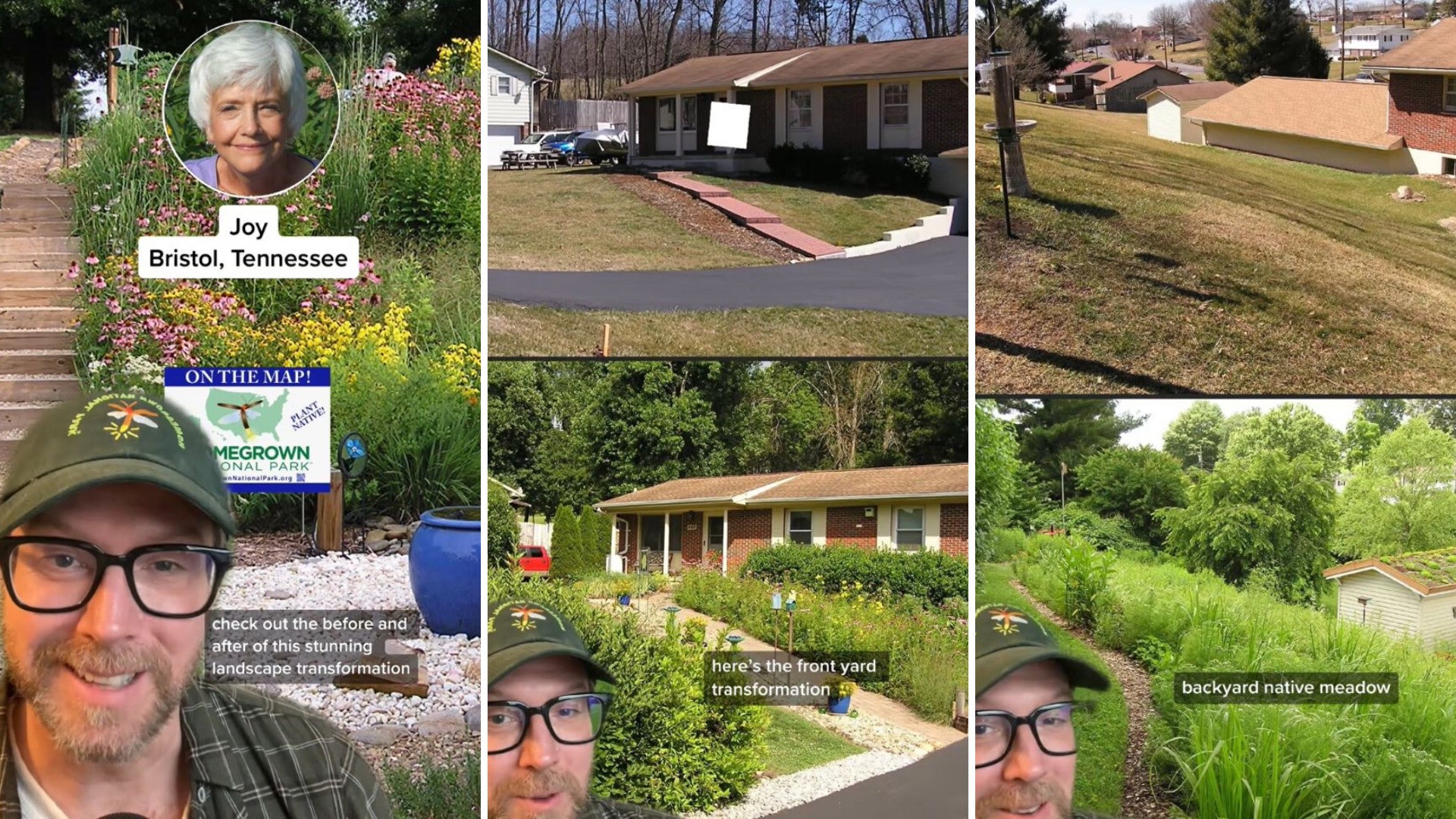 TikToker shares incredible native landscaping transformation