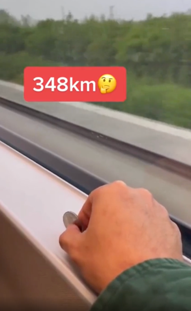 Viral video taken aboard Chinese high-speed train stuns social media ...
