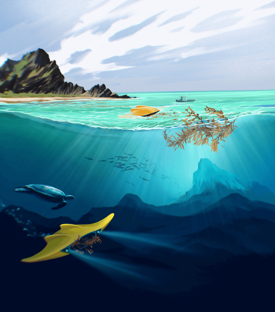 These giant, manta ray-shaped robots are designed to solve a major ...