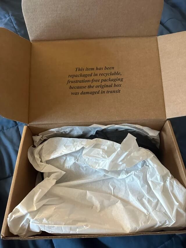 Amazon customer befuddled after receiving replacement for damaged shoe ...