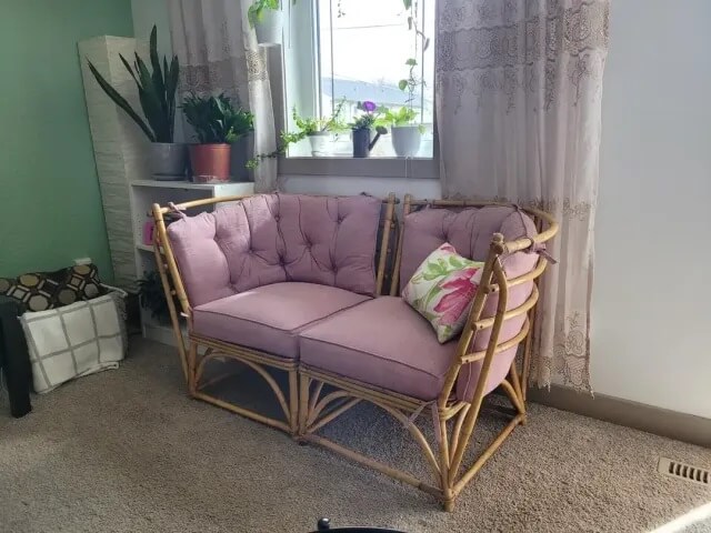 This lucky thrifter found a Golden Girls–themed couch for free