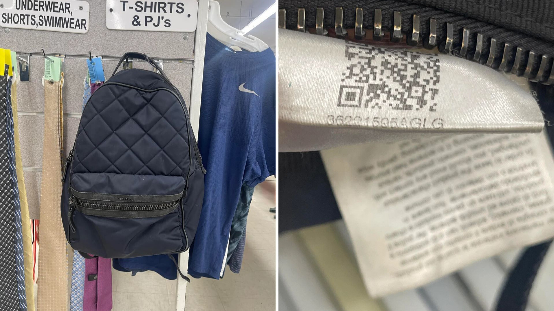 Shopper stunned after scanning QR code inside backpack found at thrift ...