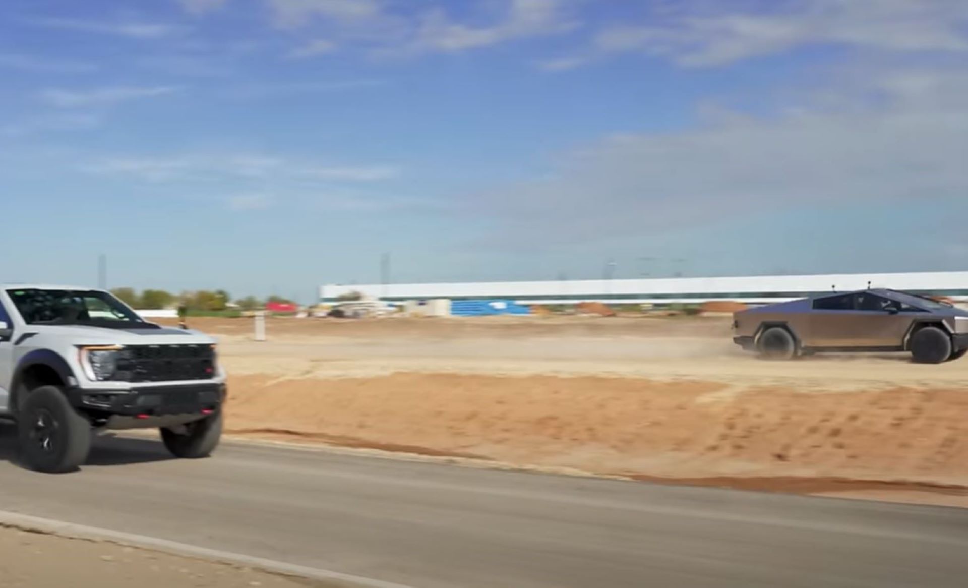 Tesla Cybertruck leaves rival pickup truck in the dust in drag race ...
