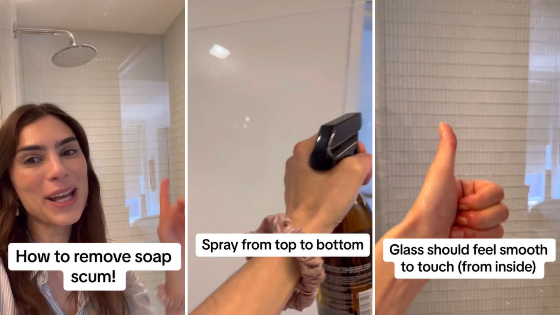 Cleaning expert shares simple solution to break down pesky soap scum ...