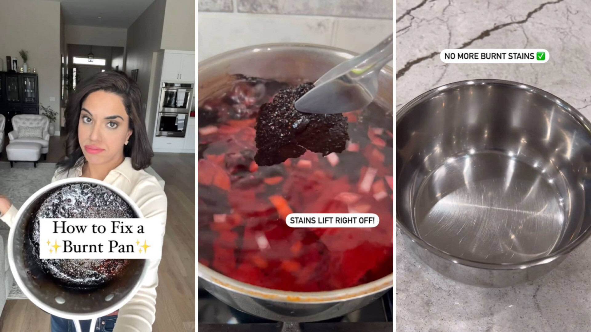 Home cook details two-ingredient cleaning tip to revive a burnt pan ...
