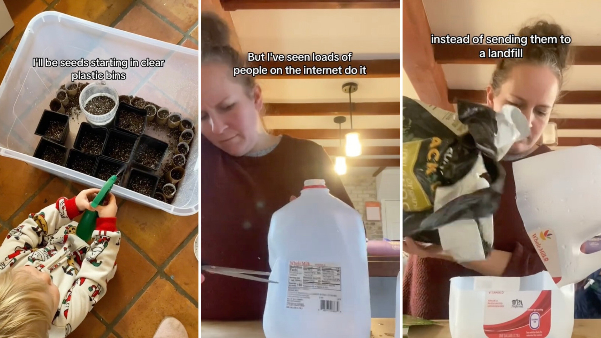 Mom shares ingenious hack to grow fresh food while repurposing plastic ...