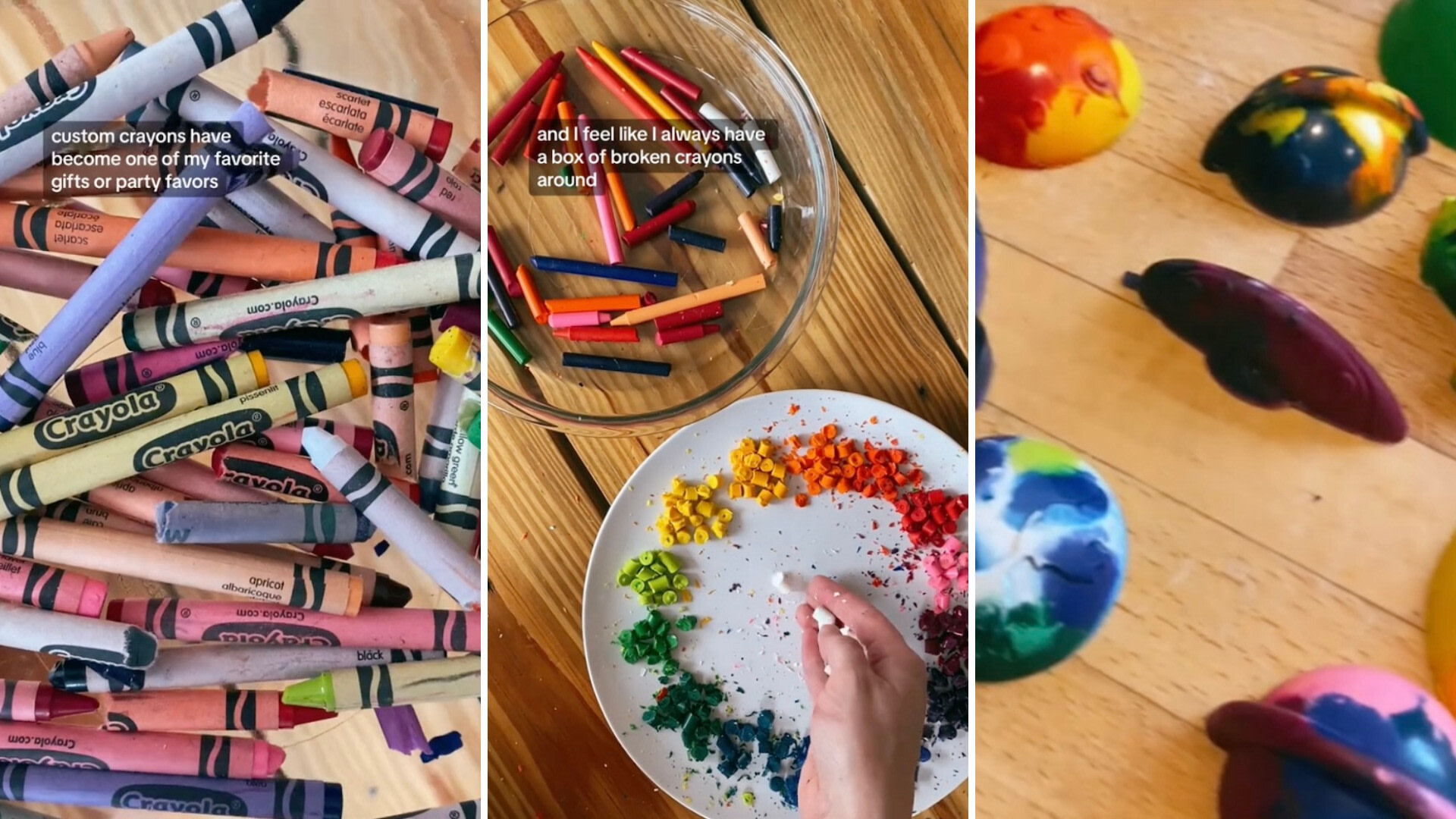 Crafty mom demonstrates 'satisfying' method for bringing broken crayons ...