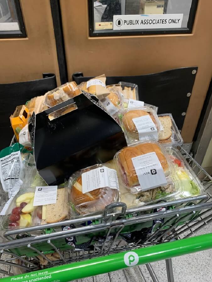 Grocery store employee raises questions after sharing photos of carts full of wasted food: 'I ...