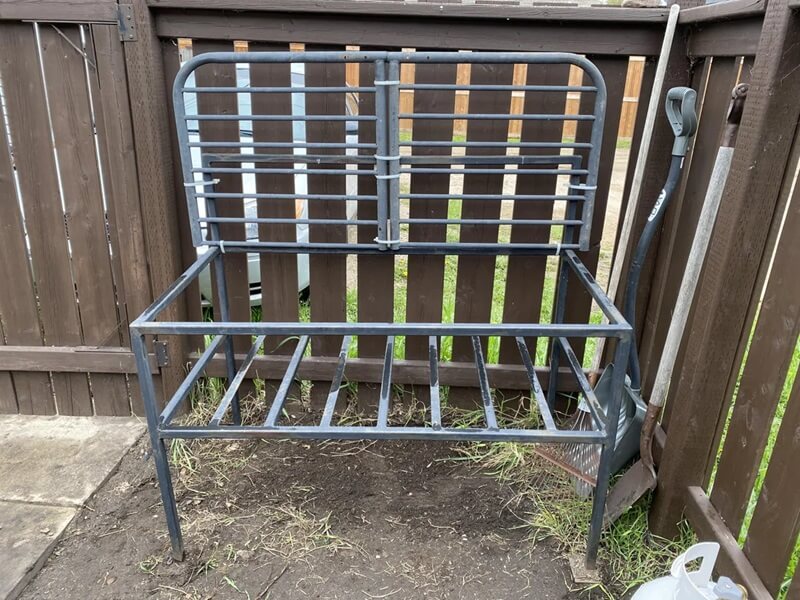 Gardener shares how they repurposed old furniture into functional ...