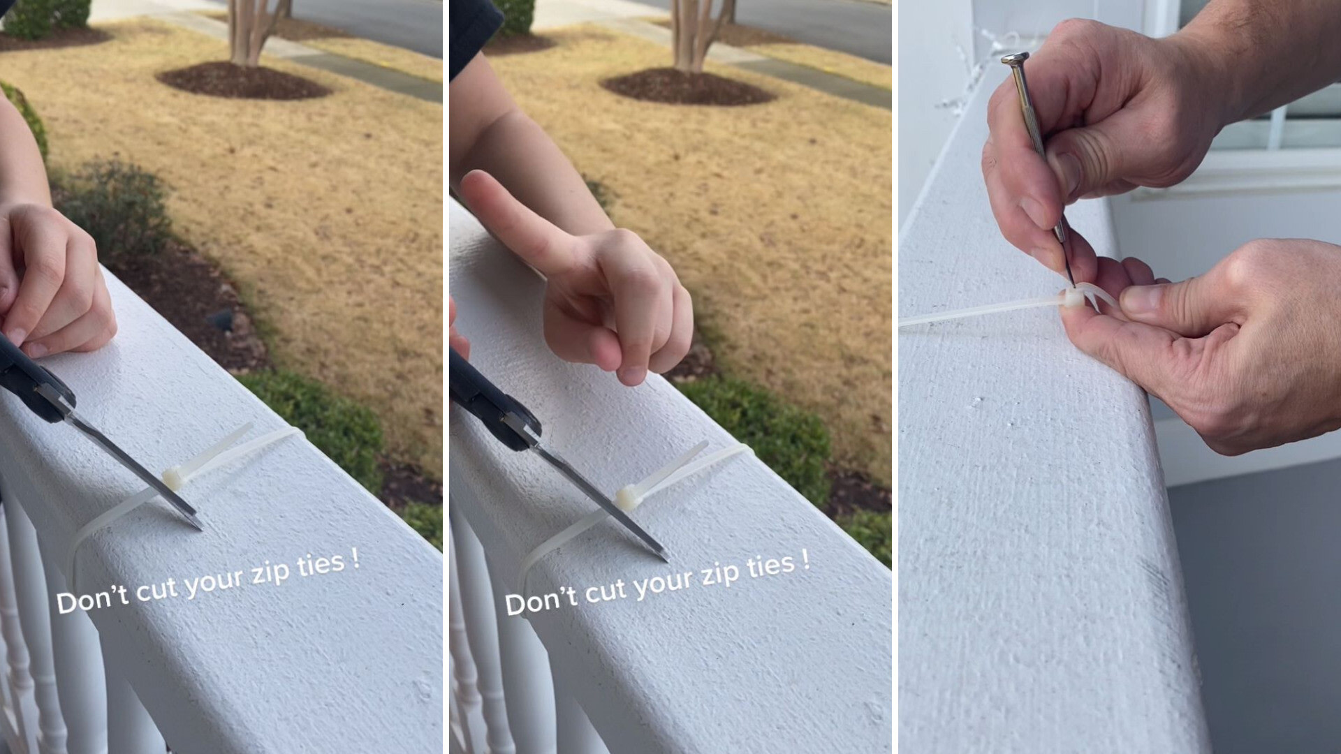 Video shows ingenious way to unlock zip ties for later reuse: 'I had no ...