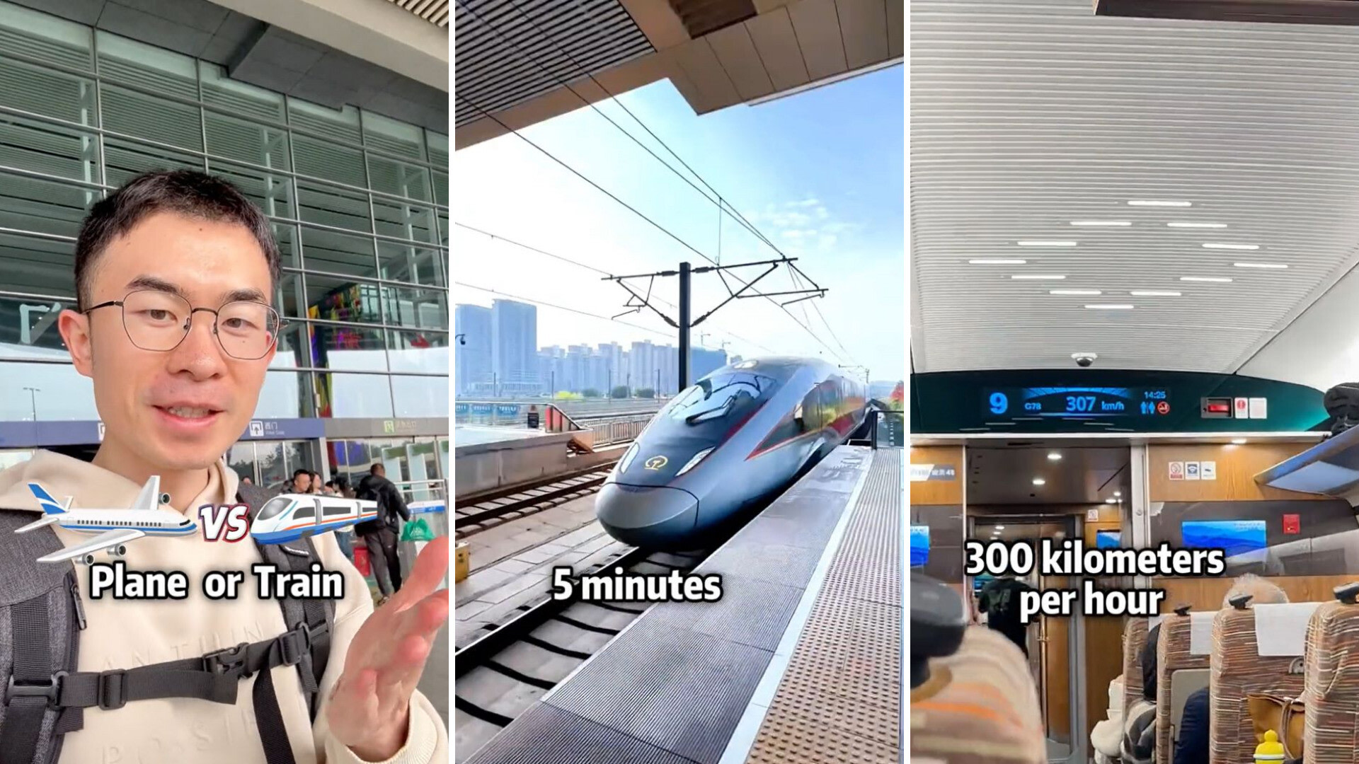 Traveler shares 'impressive' experience riding Chinese high-speed train ...