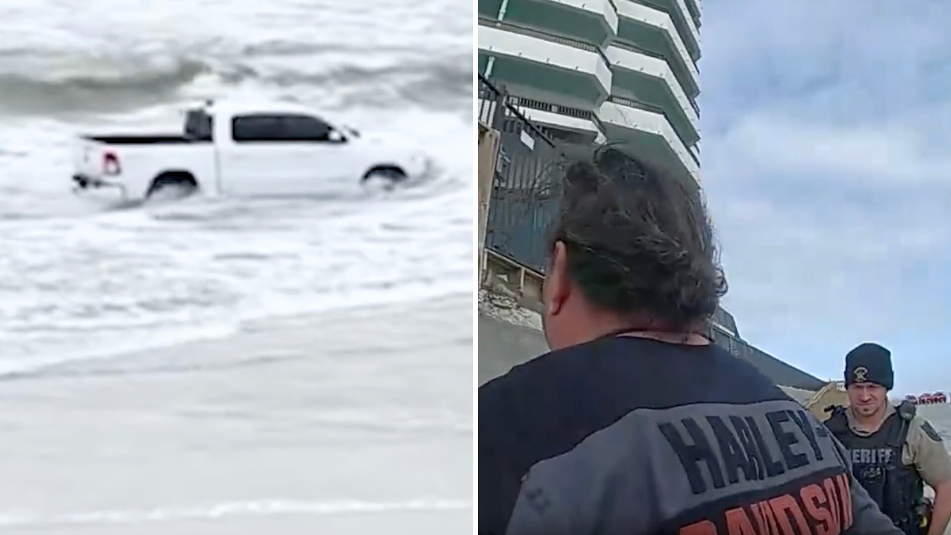 Man arrested for allegedly driving pickup truck in ocean: 'It's not my ...