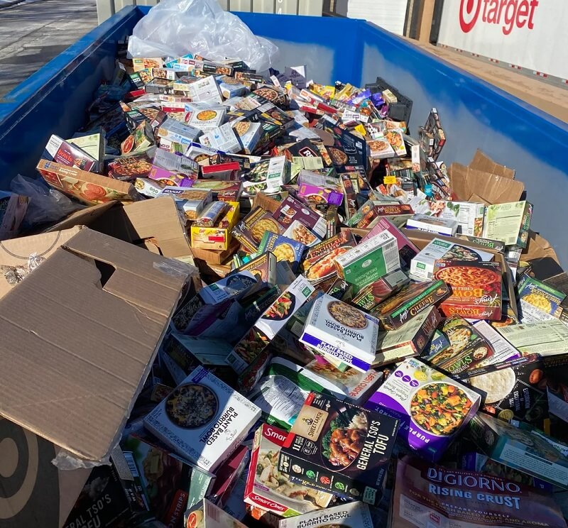 Individual shares photos of store dumpsters filled to the brim with ...