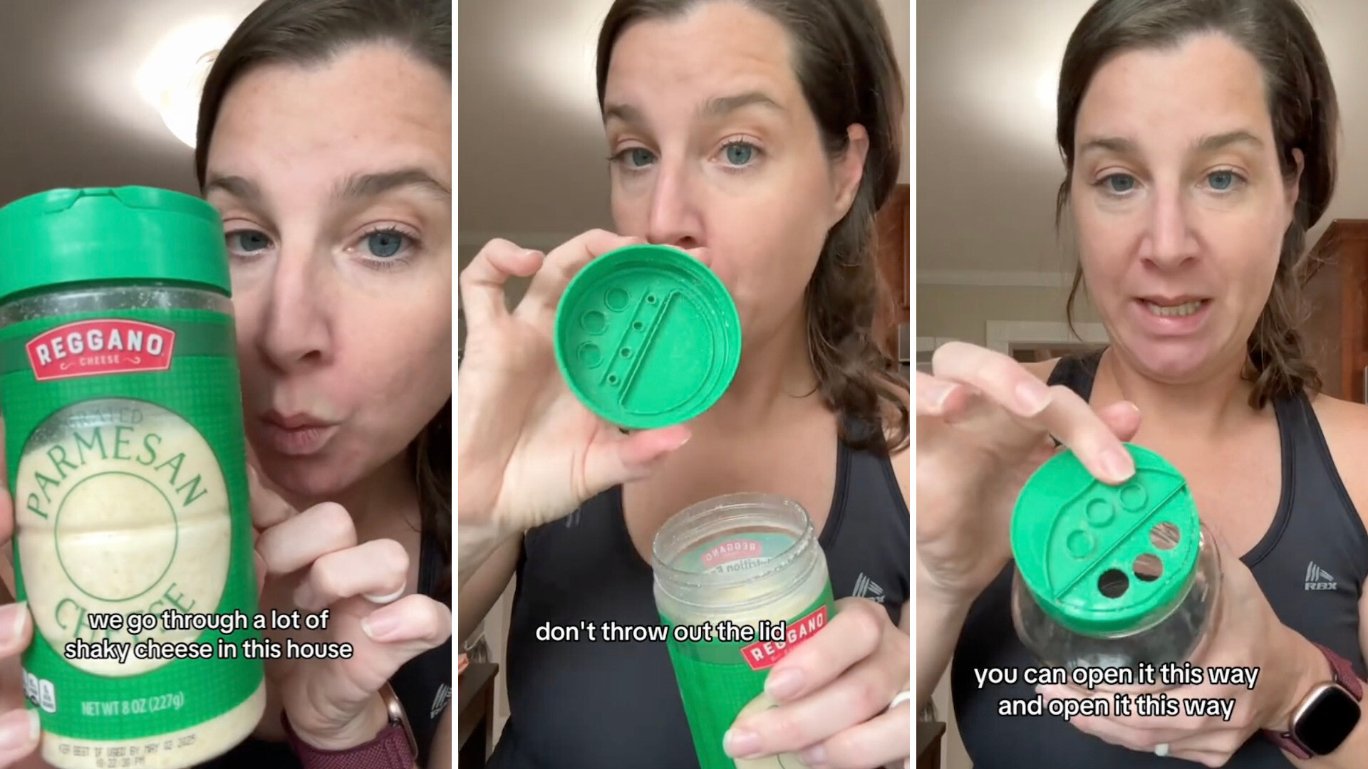 Mom demonstrates brilliant way to repurpose plastic lids from Parmesan ...