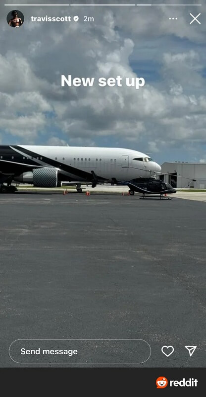 Fans perplexed by photos of rapper Travis Scott's private jet: 'How is ...