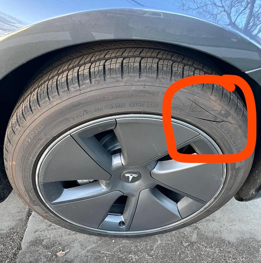 Tesla driver baffled after discovering mysterious tire damage: ‘No idea ...