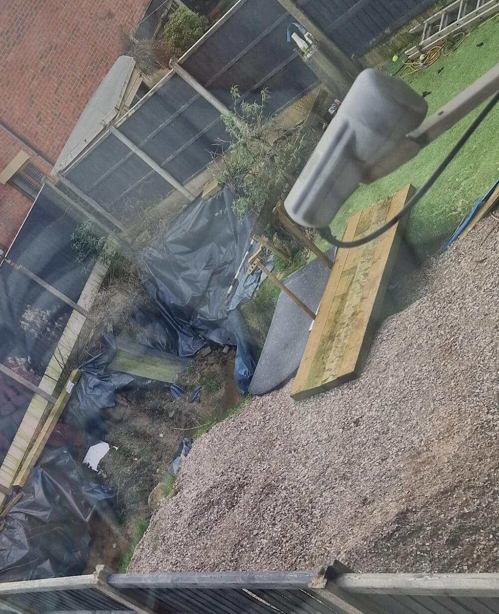 Homeowner distraught after neighbor's project causes part of property ...