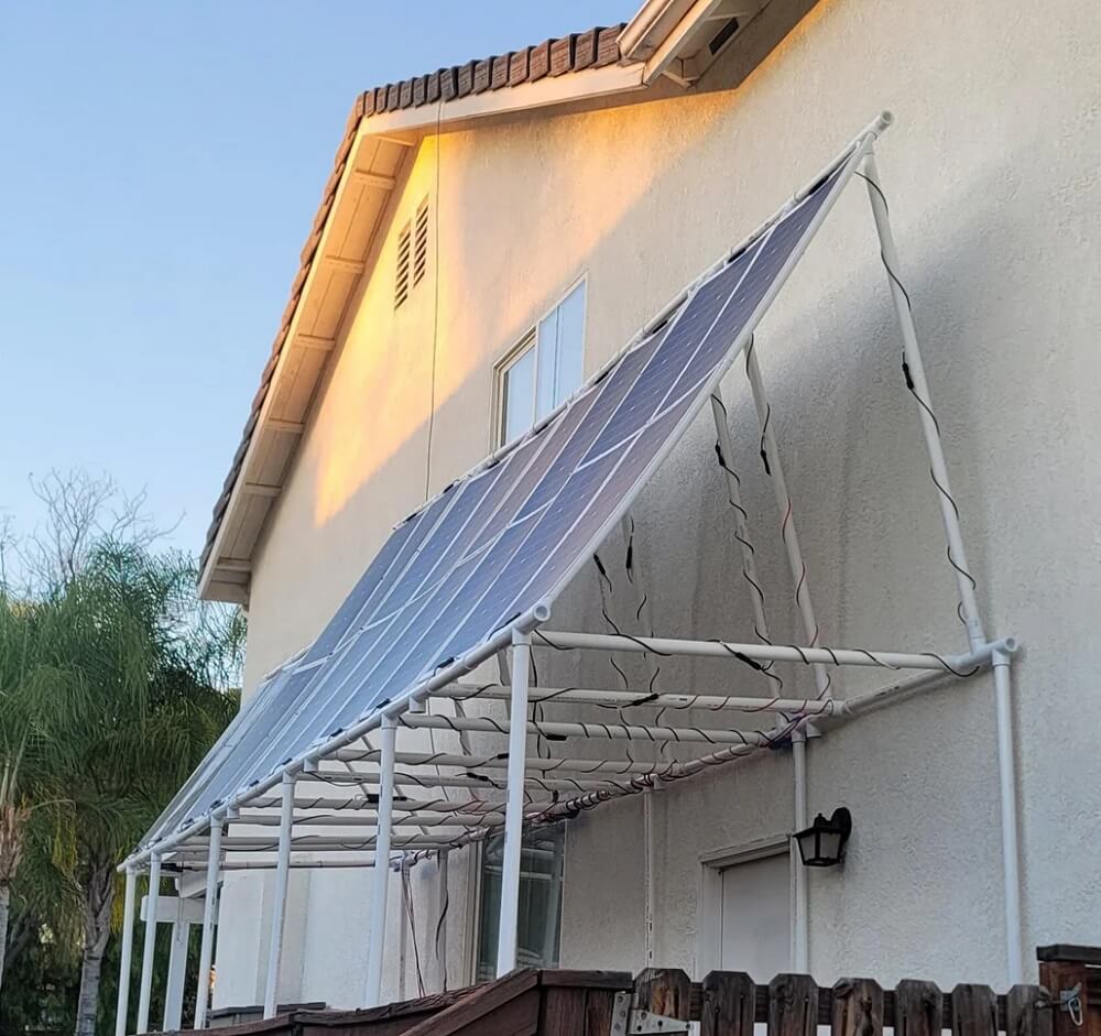 Homeowner shares pictures of the DIY solar setup that protected their ...