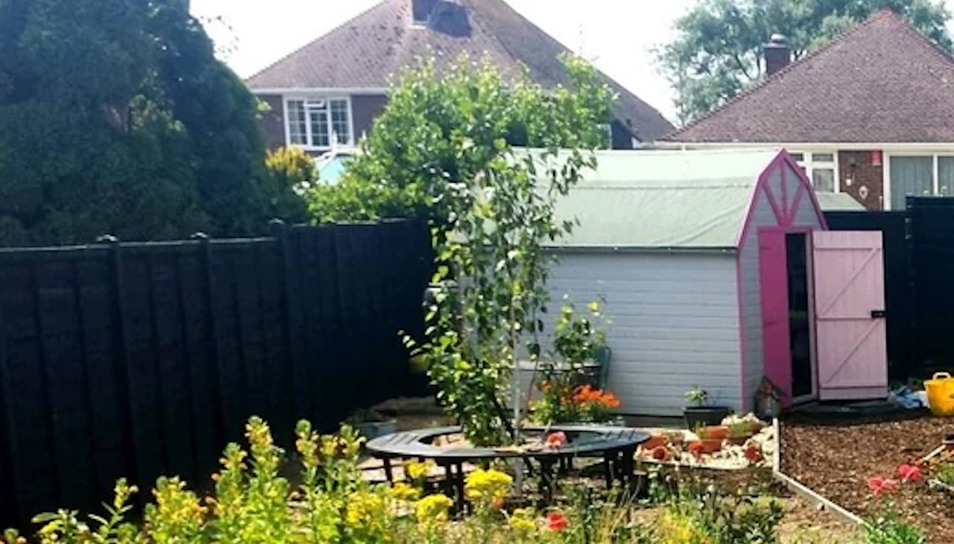 Gardener shares stunning before-and-after photos of 10-year yard transformation: 'It's the love ...