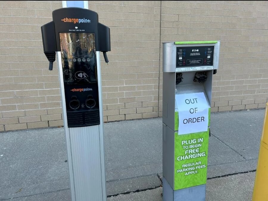 Driver stunned after noticing bizarre trend at EV charging stations ...