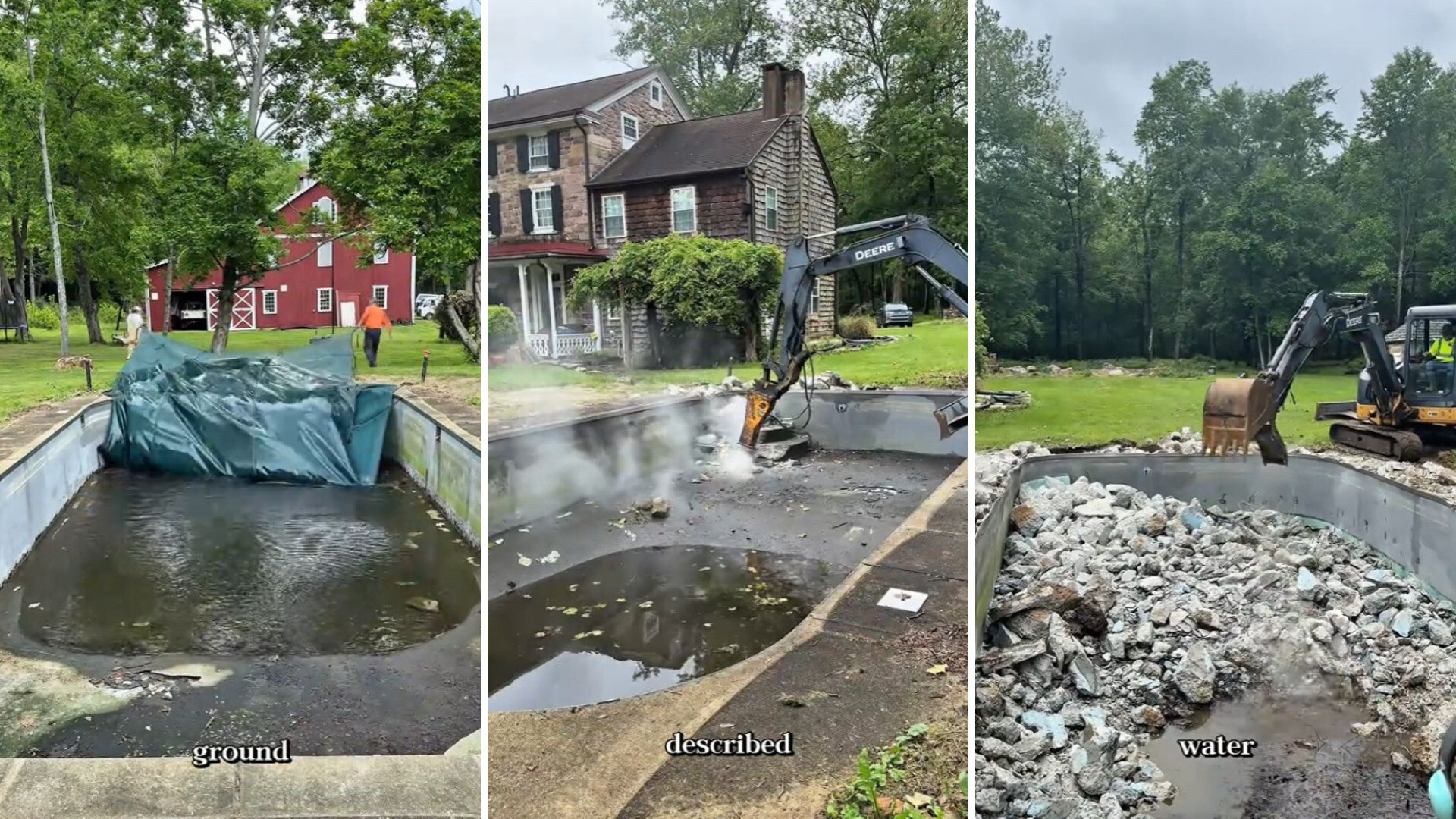 Pennsylvania couple turns snake-filled pool into a garden at one ...